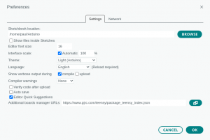 Arduino IDE 2.0.0 Teensy Support