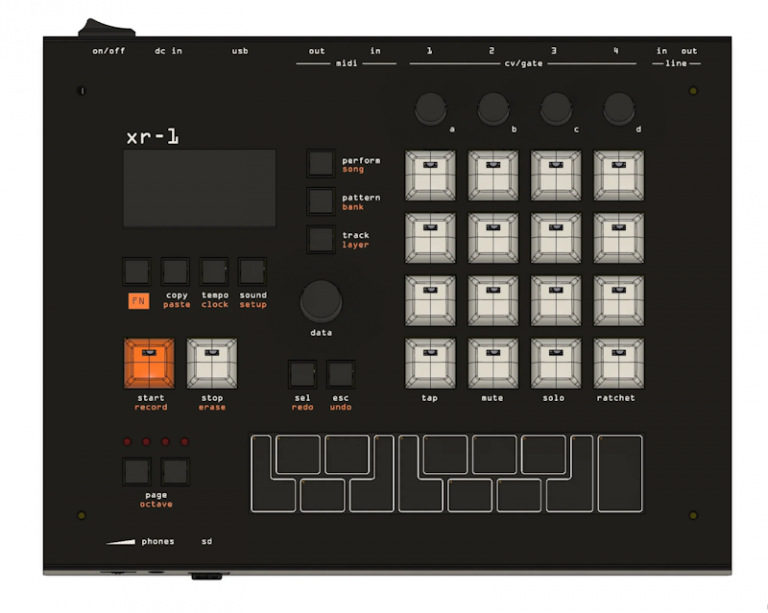 XR-1 Drum Machine, Sampler, and Synthesizer